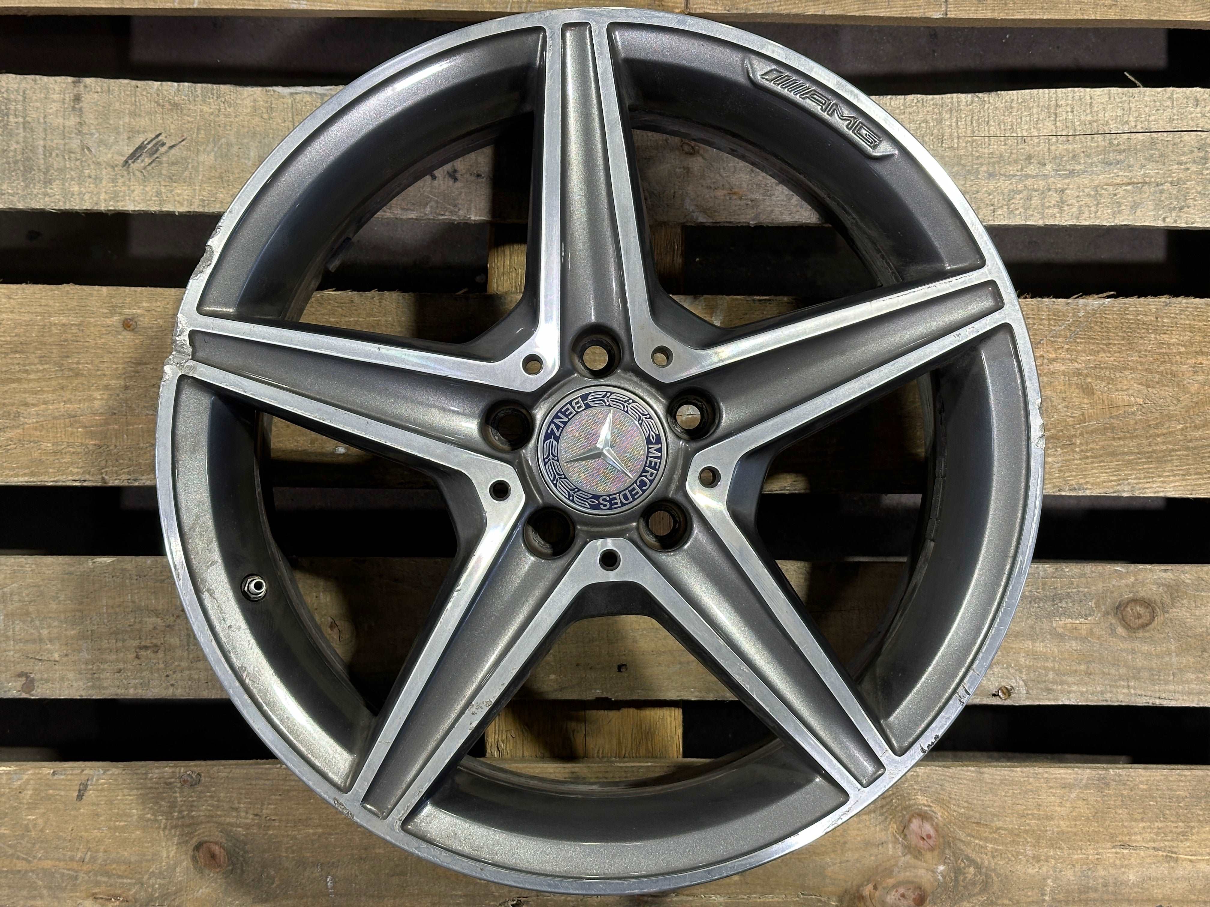 18” Mercedes Aluminiumfälg Original C-Class AMG - A2054011100 – Wheelet ...